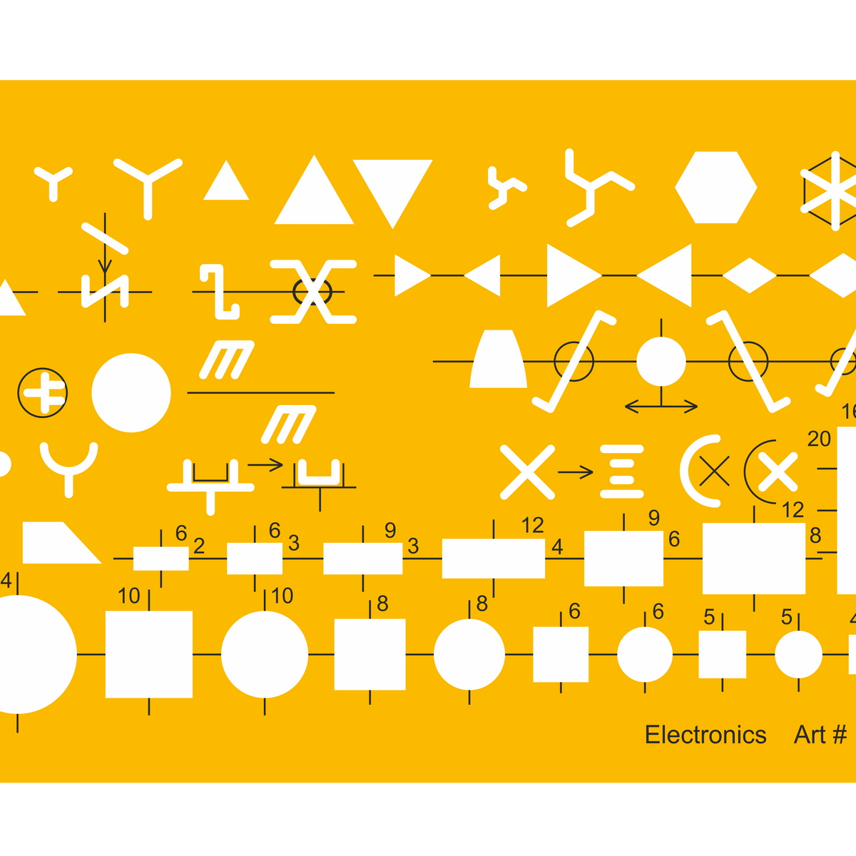 Isomars Electronics Circuit Design Template Stencil
