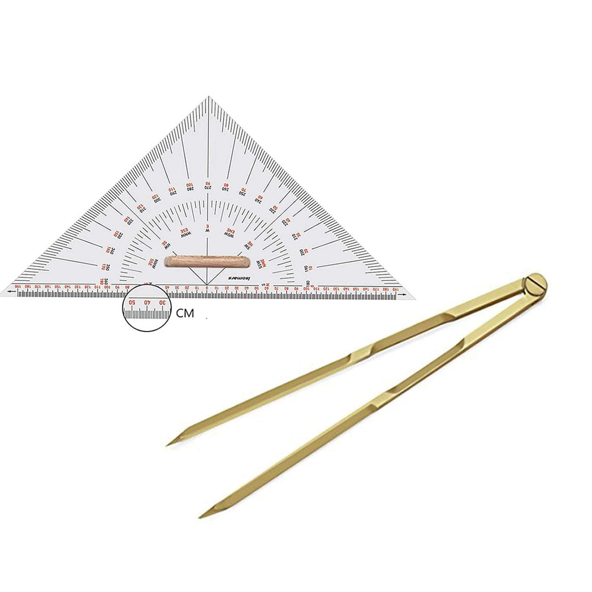 Isomars Universal Nautical Protractor with Marine/Nautical Divider