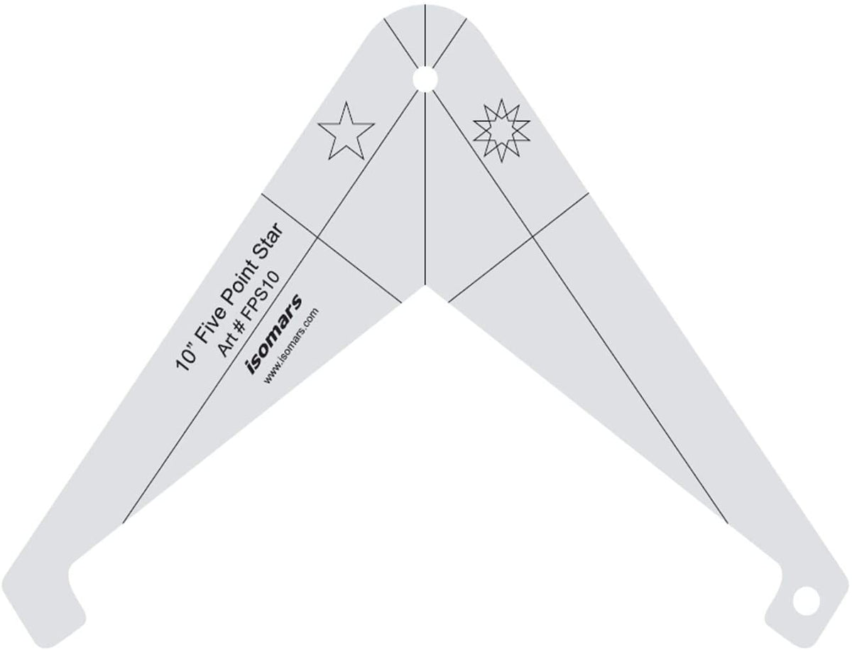 Five Point Star Quilting Template – Isomars