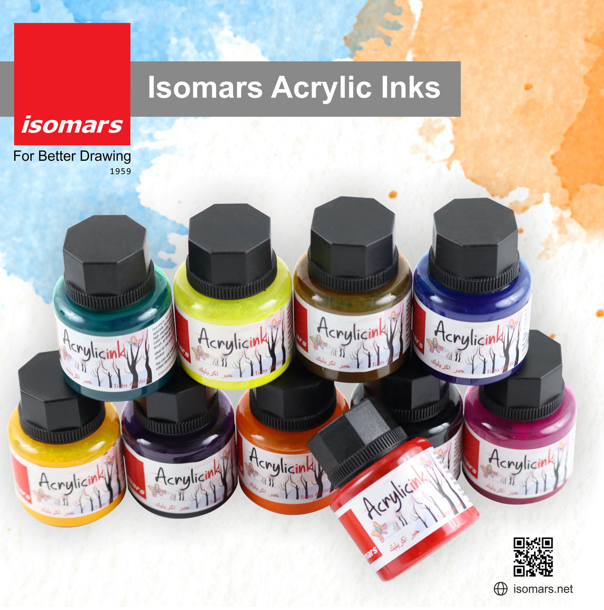 Acrylic Ink (Set of 10) - Isomars