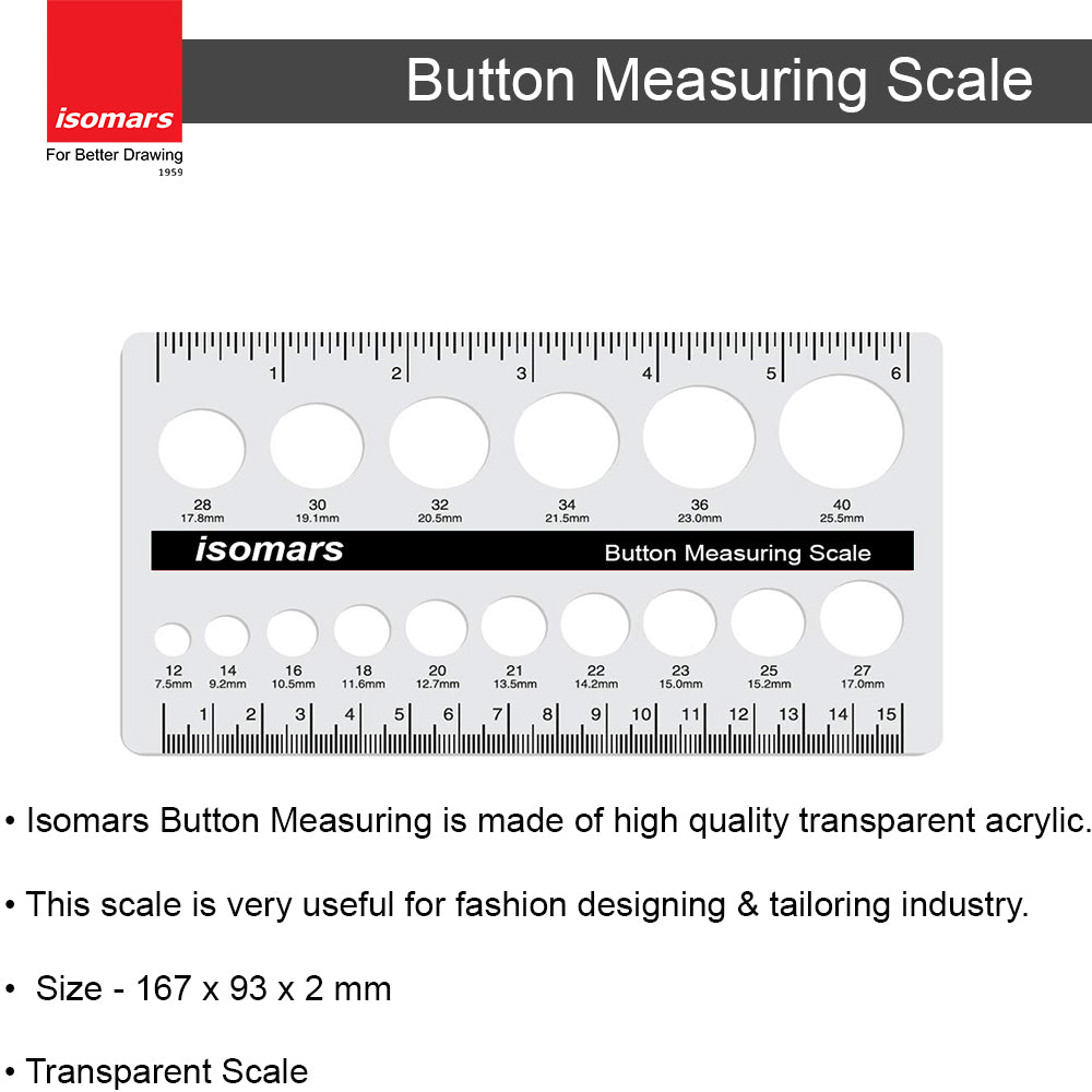 Button Measuring Scale - Isomars