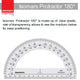 Isomars ProCircle, Protractors - 360 degree & 180 degree, with 12 inch