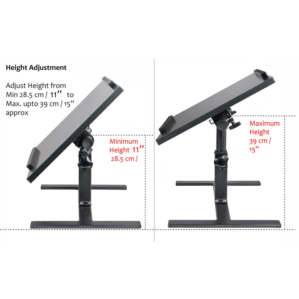 ISOMARS Multipurpose Laptop Table Study Desk & Height Adjustable Bed T ...