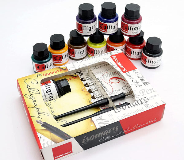 Calligraphy Pen Set: Flex Nib, Dip Nibs, Holders, and Calligraphy Ink ...