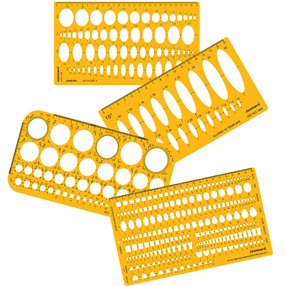 Isometric Ellipse Drawing Template - Isomars
